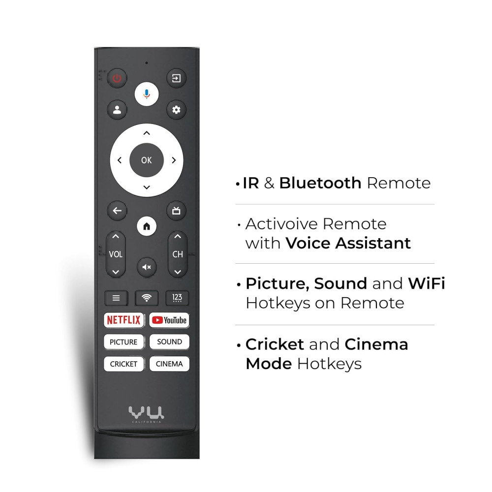Vu GloQLED 50 Inch 4K QLED Smart TV (2025) with Dolby Vision, Dolby ...